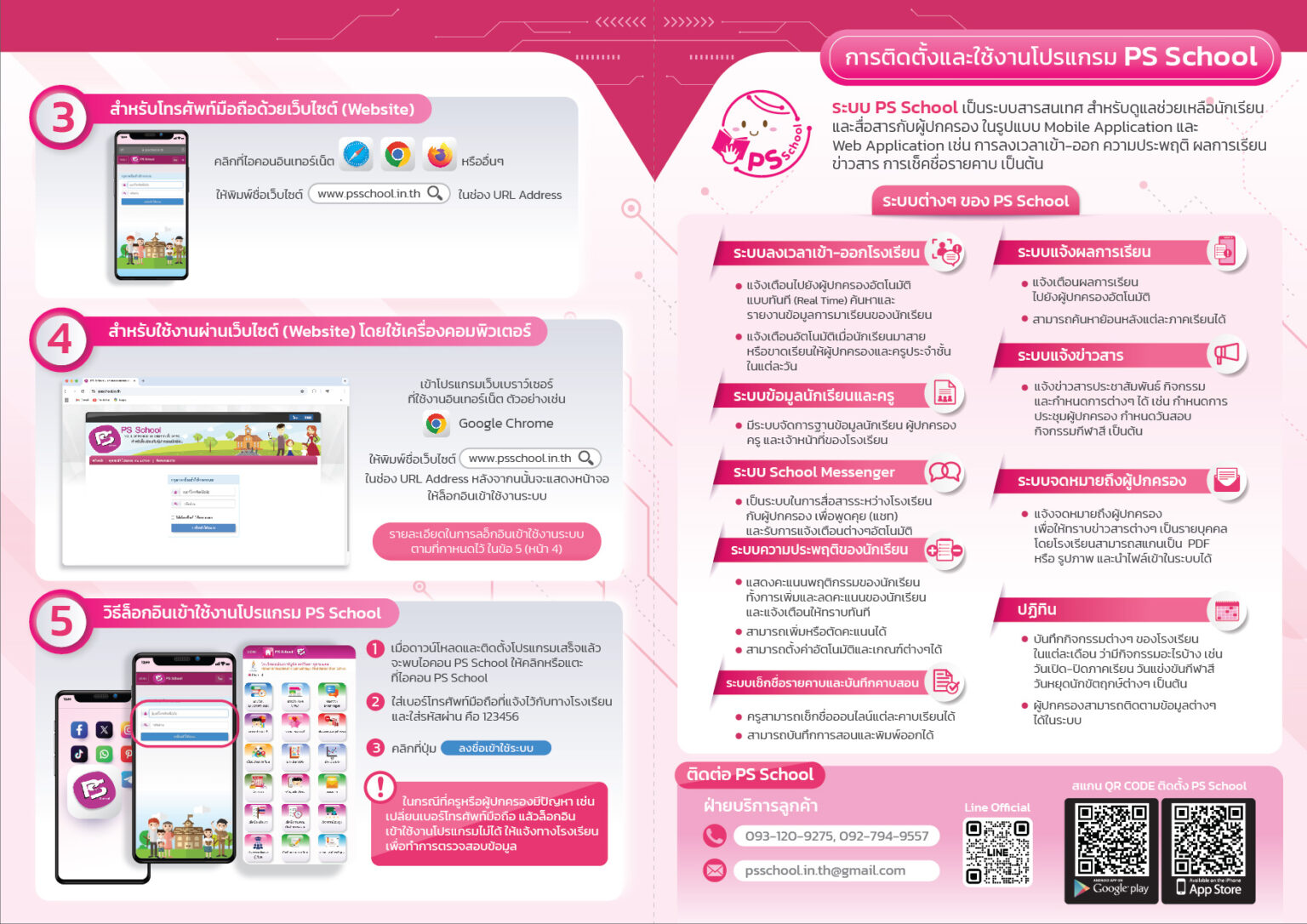 ระบบ PS School – โรงเรียนมะขามสรรเสริญ จันทบุรี